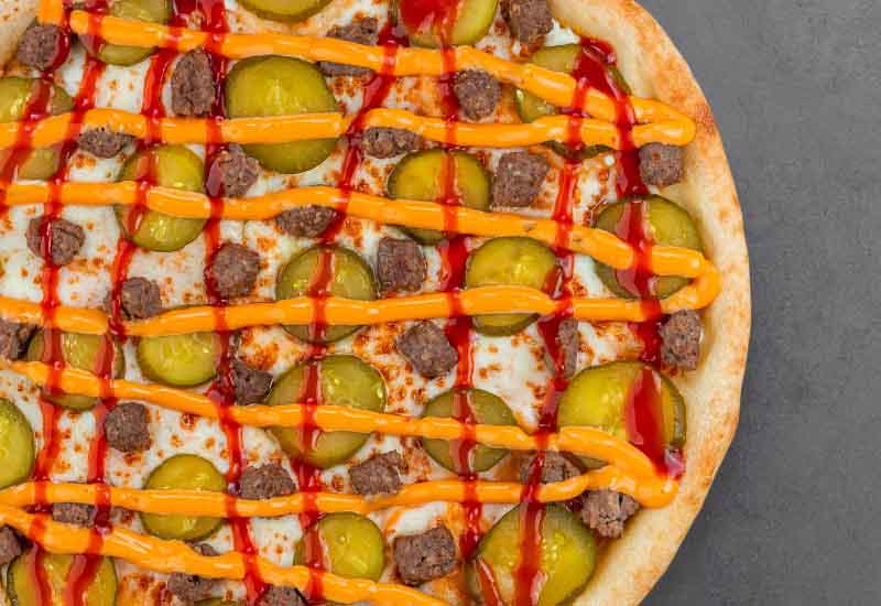 Beef Cheese Burger pizza